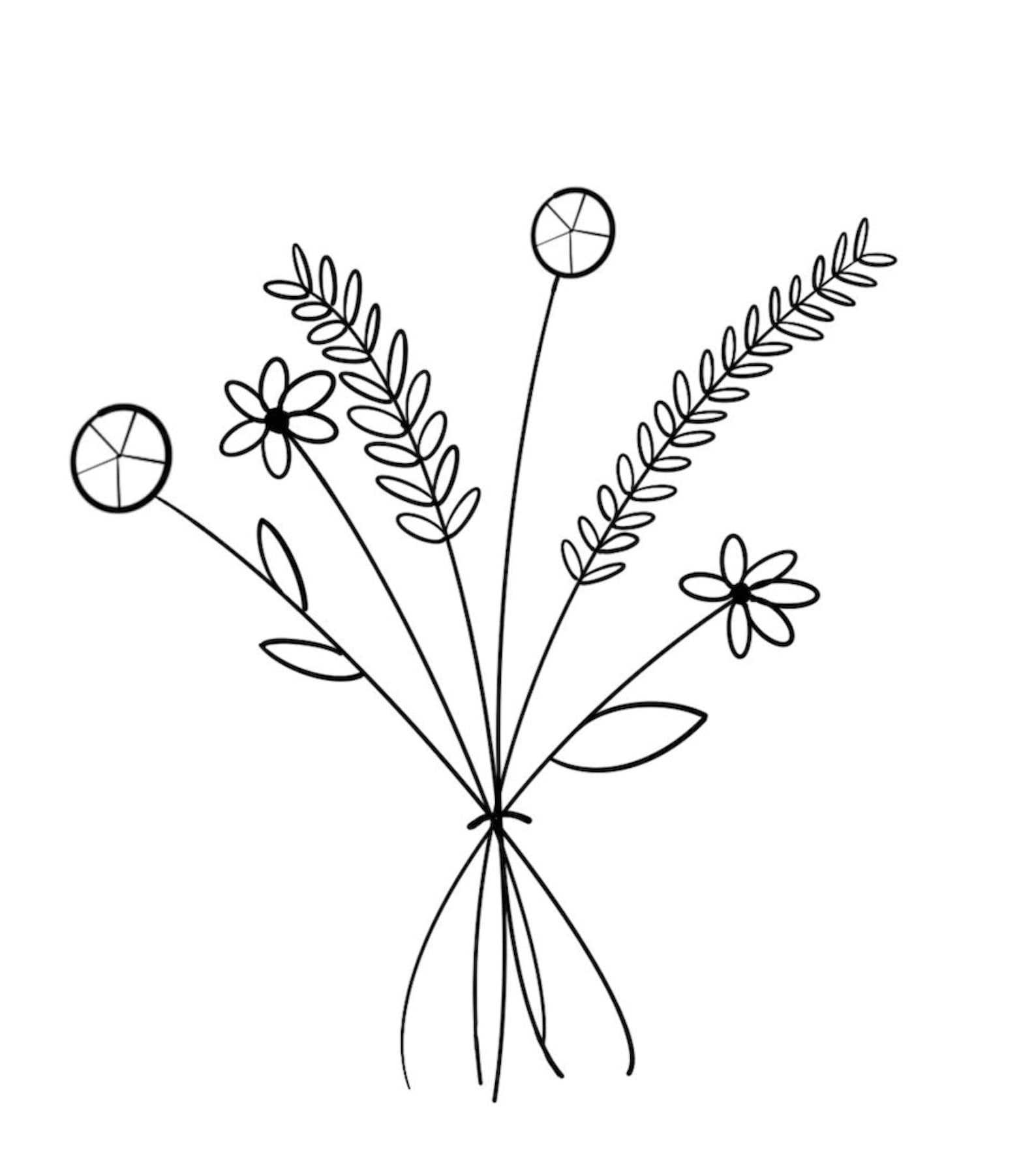 Beginner Flower Bundle Embroidery Pattern - Learn the Basic Stitches ...