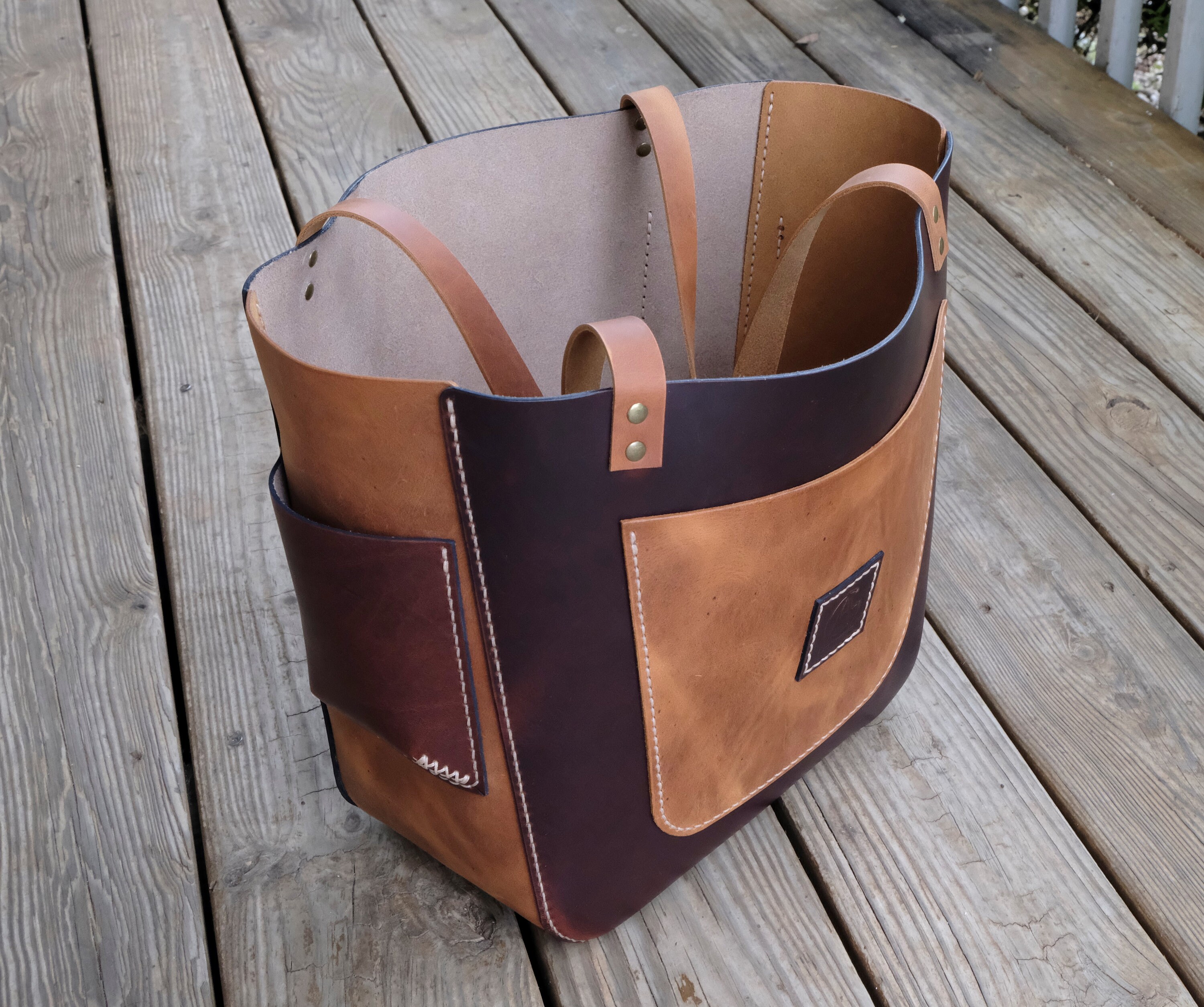 Handcrafted Leather Tote Bag PDF Pattern - Create Your Own Stylish Tote ...