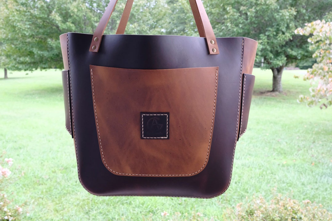 Handcrafted Leather Tote Bag PDF Pattern - Create Your Own Stylish Tote ...