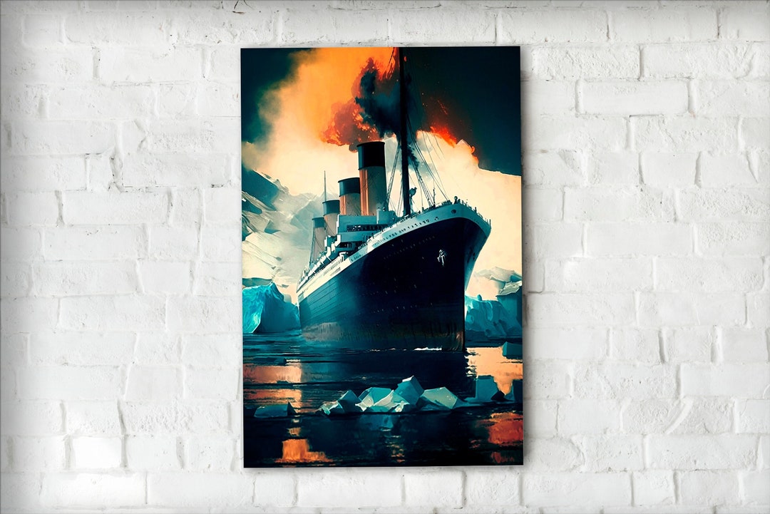 RMS TITANIC Poster Wall Art Print on Canvas Wall - Etsy