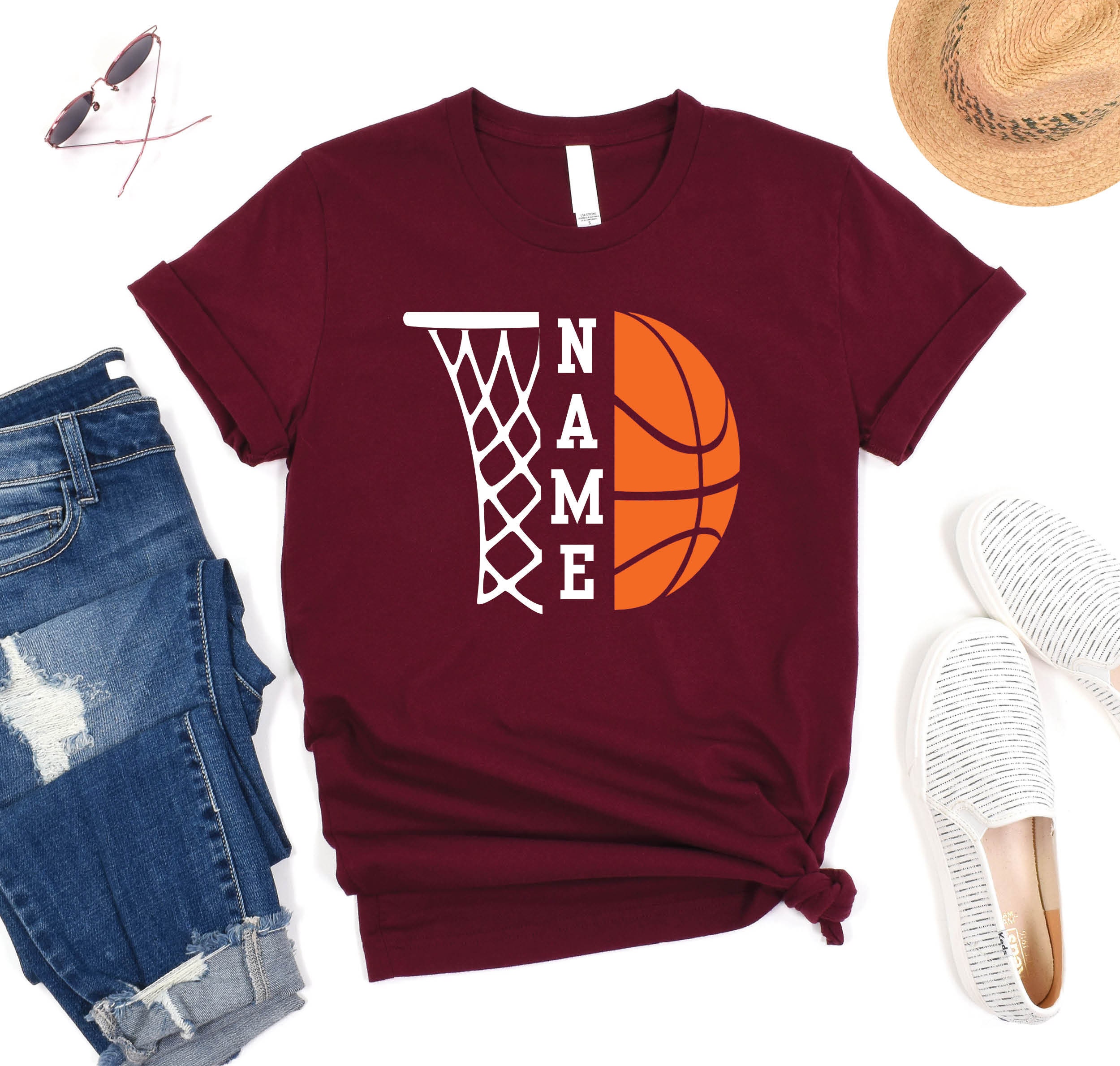 Customized Basketball Shirt Your Name Basketball Personalized ...