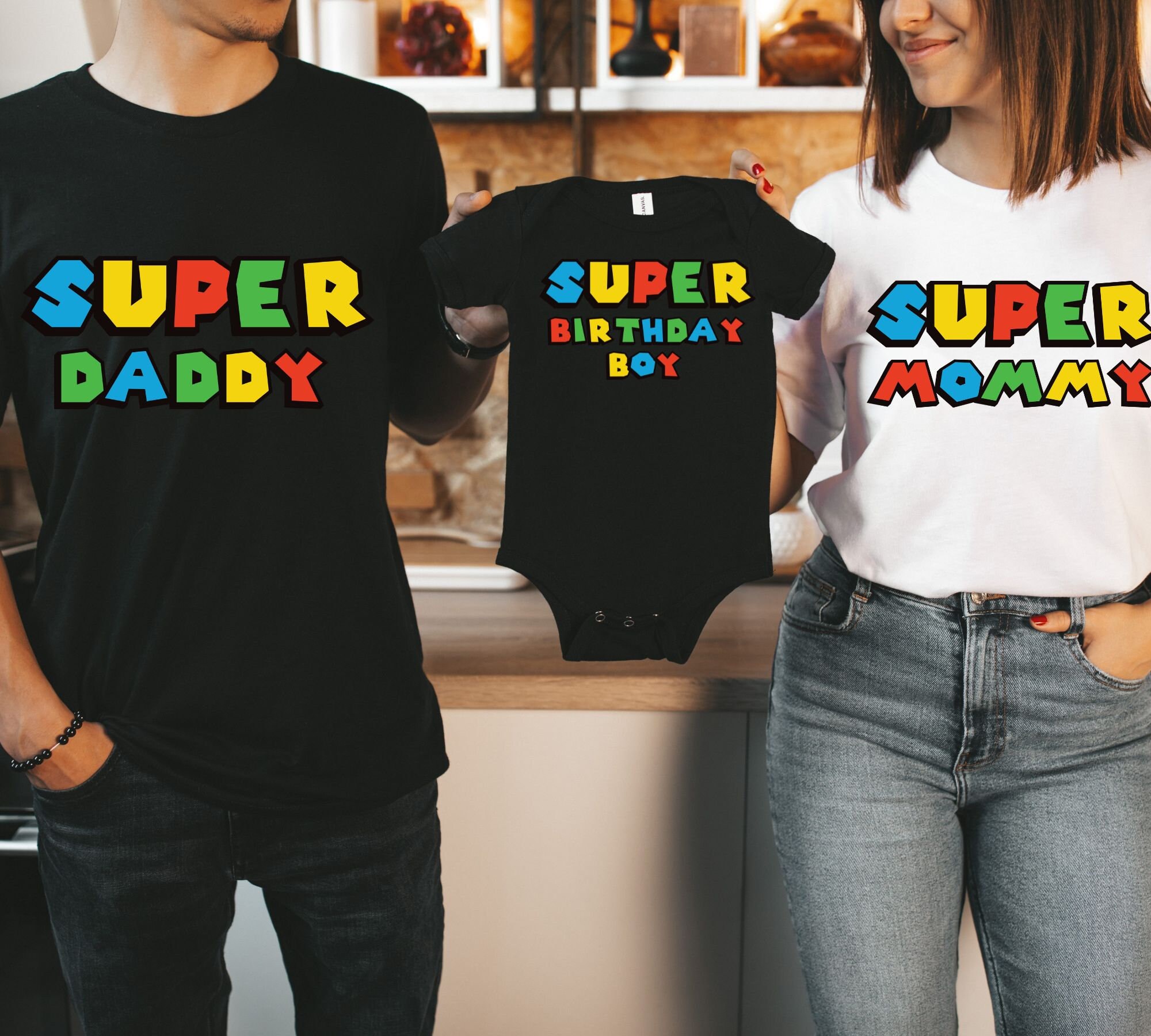 Super Family Shirts, Personalized Birthday Family T-shirts, Custom ...