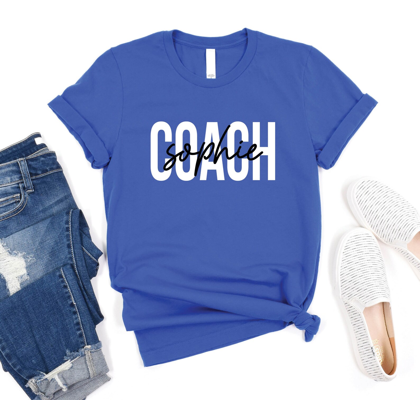 Personalized Coach Shirt, Cheer Coach Shirt, Coach Name Tshirt, Custom ...