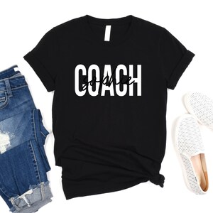 Personalized Coach Shirt, Cheer Coach Shirt, Coach Name Tshirt, Custom ...