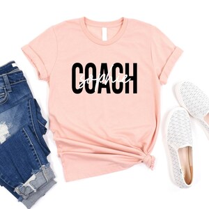Personalized Coach Shirt, Cheer Coach Shirt, Coach Name Tshirt, Custom ...