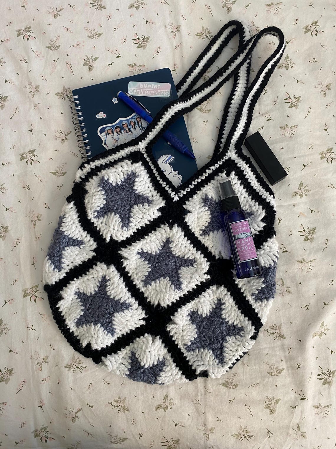 Cute Folklore Inspired Star Crochet Tote Bag - Etsy