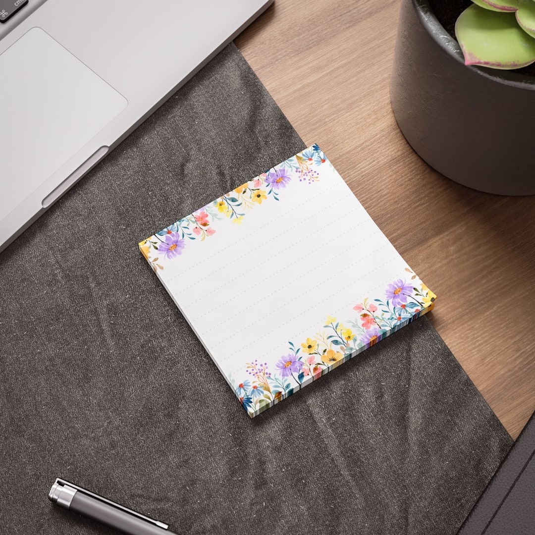 Elegant 3x3 Post-it®note: Modern Floral Notes for Office, Home, and ...
