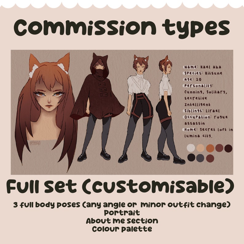 Custom Dnd Reference Sheet – RPG Character Design, TTRPG, Digital File ...