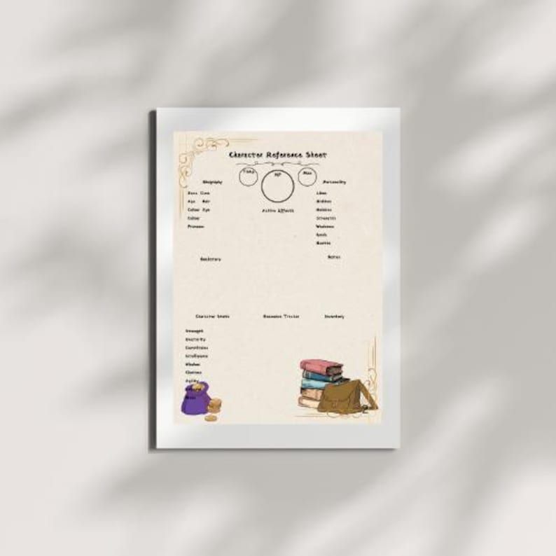 Dungeons and Dragons Fillable Custom NPC Card Tracker, Dm/dungeons ...