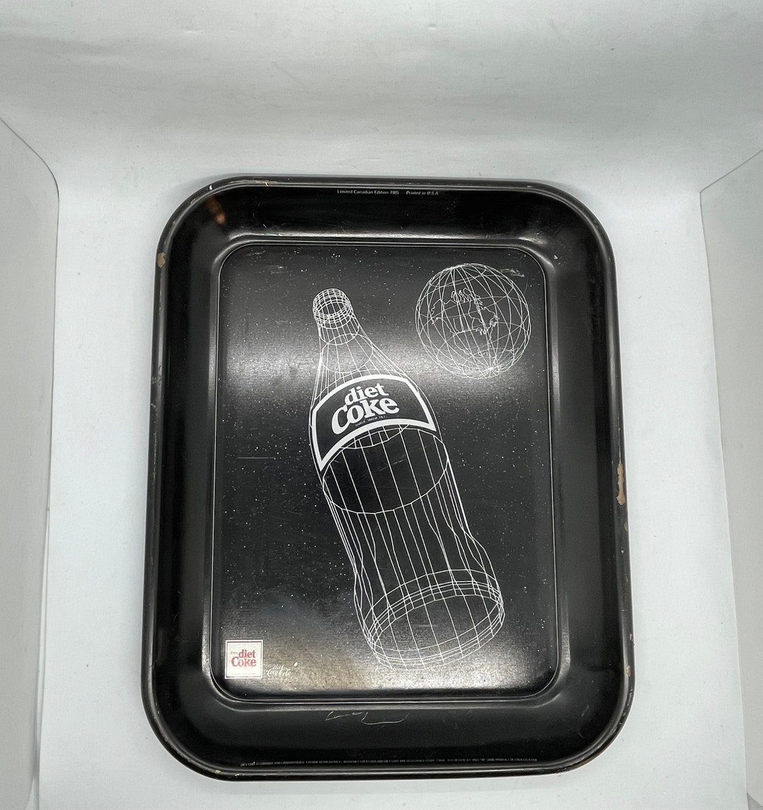 DIET COKE TRAY, Metal Tray, Coca Cola, Memorabilia, 1985, Made for ...