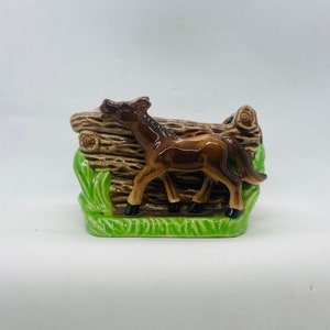 SHAFFORD HORSE PLANTER, Hand Painted, Desk Accessory, Pony, Ceramic - Etsy