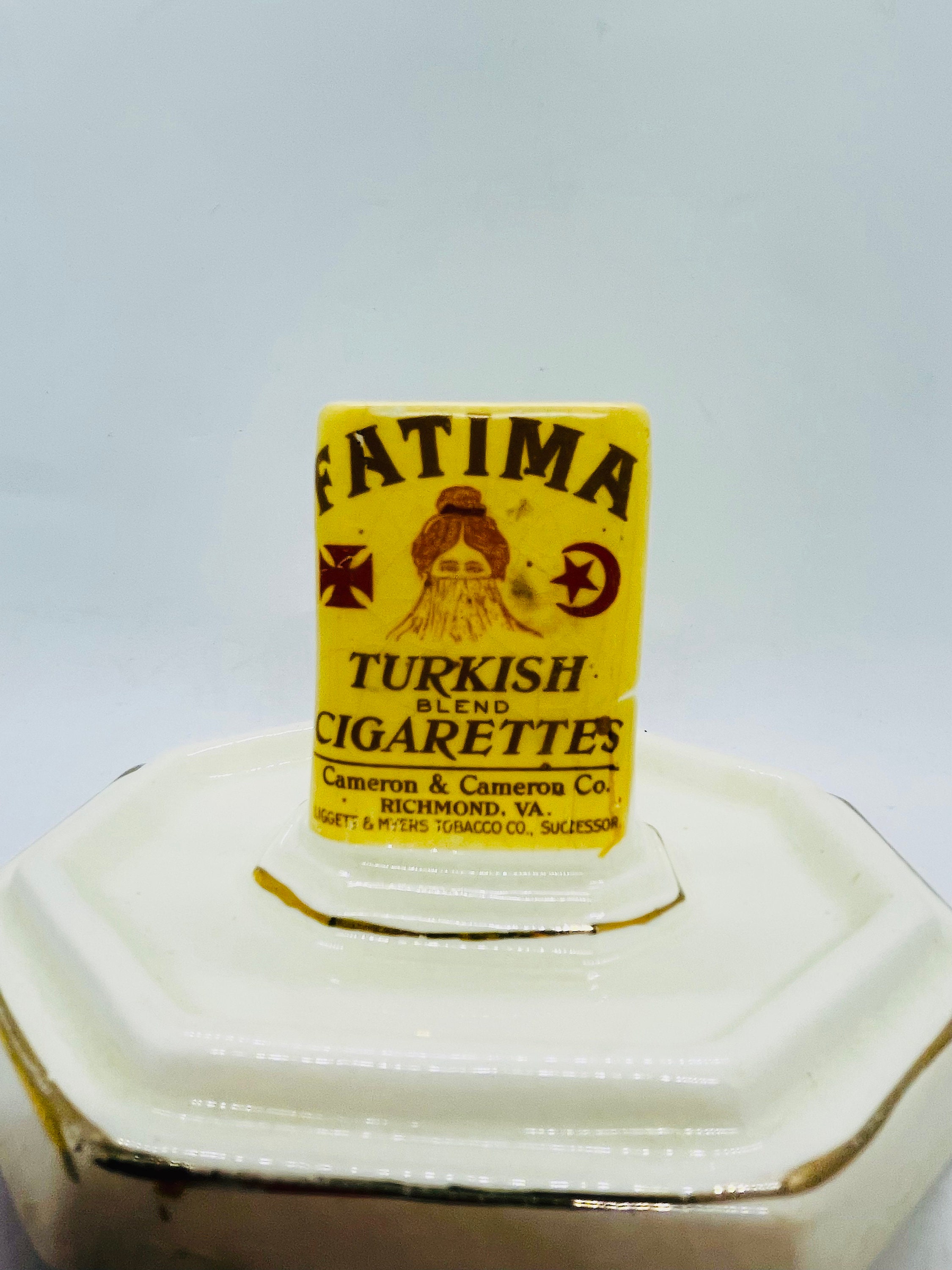 RARE FIND: Fatima Turkish Cigarette Matchbox Holder, Advertising - Etsy
