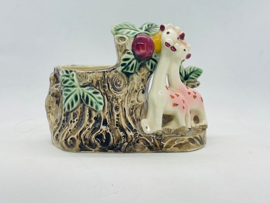 GIRAFFE PLANTER, FLORART, Hand Painted - Etsy