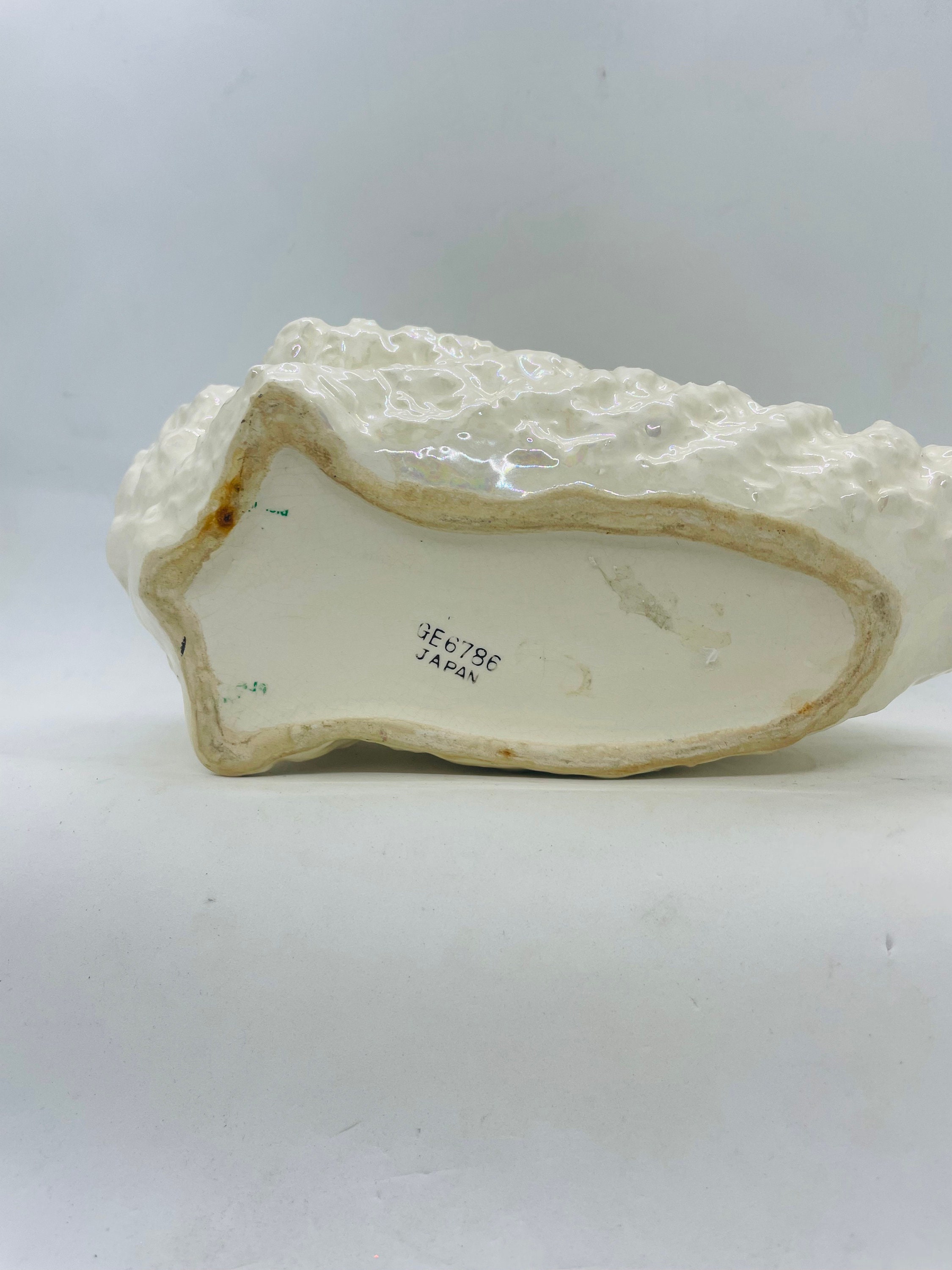 Opalescent Conch Shell Planter Made in Japan, Rainbow - Etsy