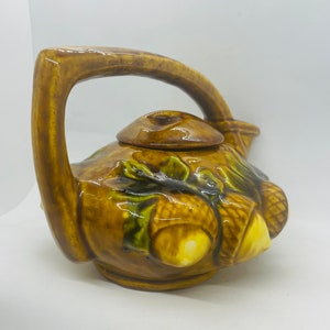 ACORN POTTERY Teapot, Mccoy-style, MCM Ceramic - Etsy