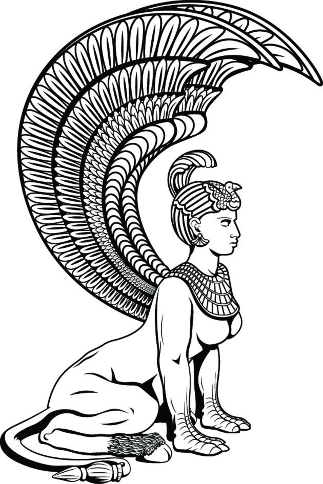 Southern Oracle (single Sphinx Vector SVG) - Etsy