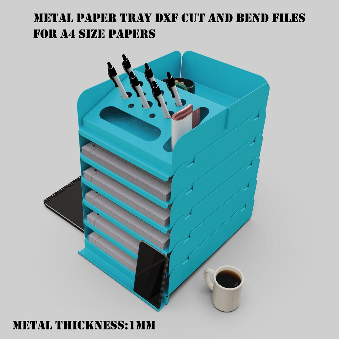 DIY Sheet Metal Dxf A4 Paper Tray Desktop Organizer Files - Etsy UK