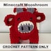 Minecraft Mooshroom Crochet Pattern, Minecraft Crochet Pattern, Crochet ...