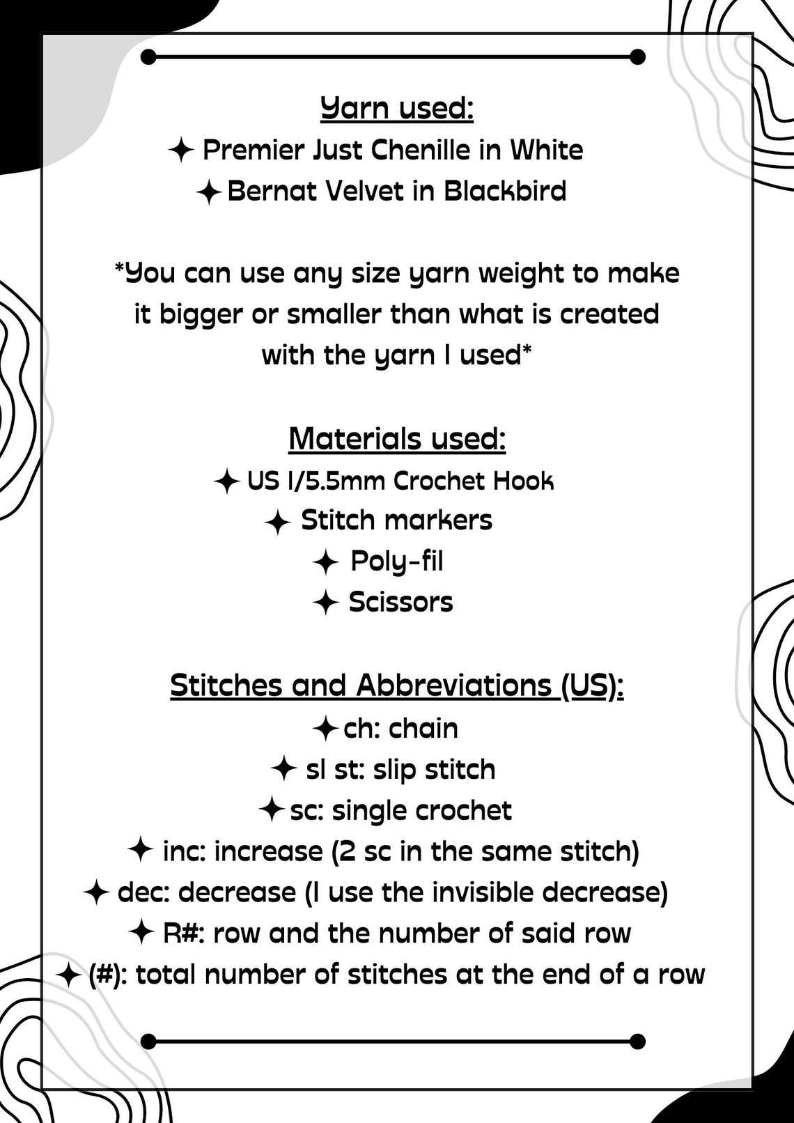 No Sew Crochet 8 Ball Pattern, No Sew Crochet Pattern, 8 Ball, Pattern ...