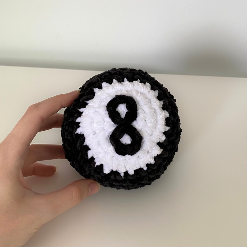 No Sew Crochet 8 Ball Pattern, No Sew Crochet Pattern, 8 Ball, Pattern ...