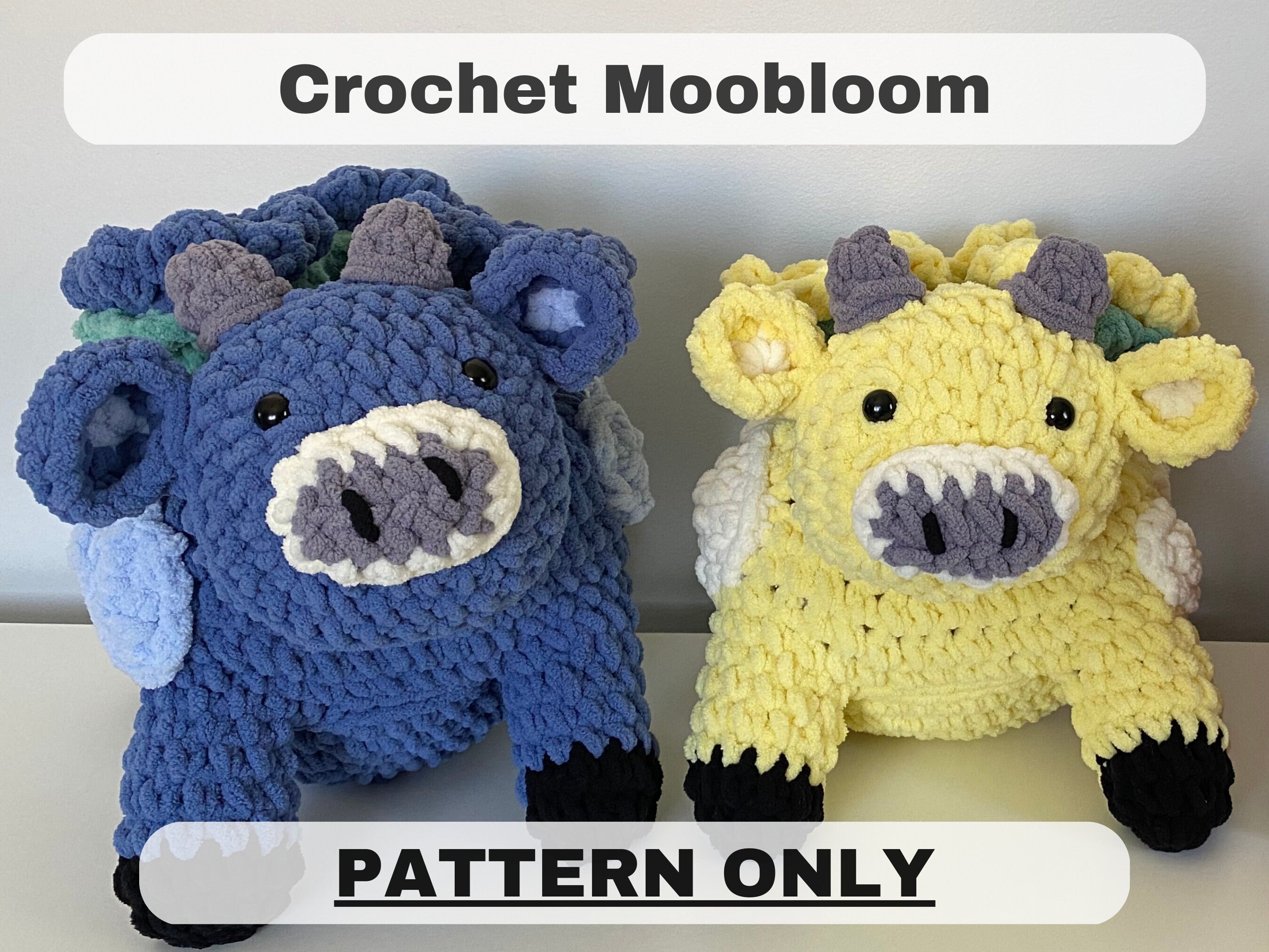 Moobloom & Mooshroom Crochet Patterns, Moobloom Crochet Pattern ...