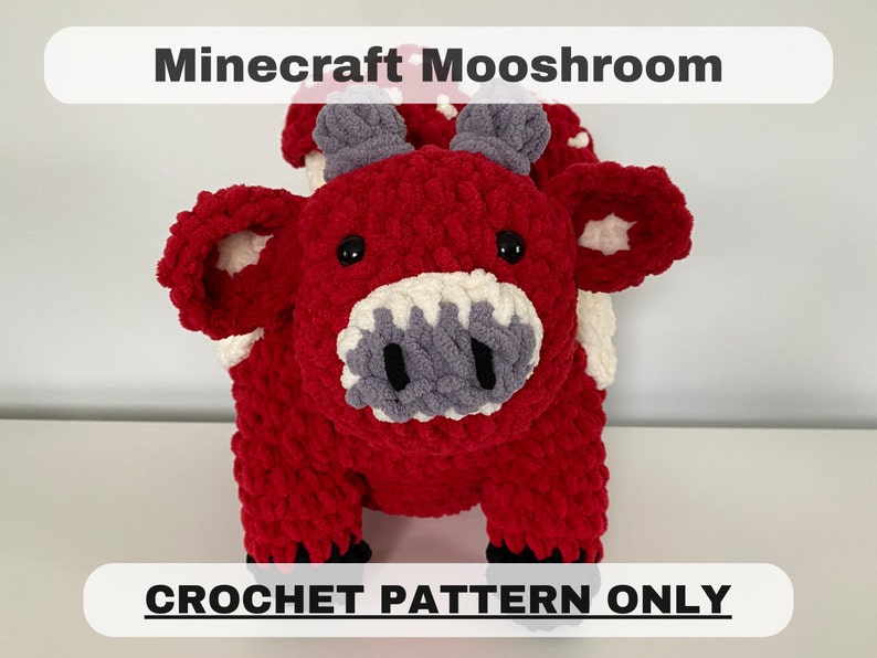 Moobloom & Mooshroom Crochet Patterns, Moobloom Crochet Pattern ...