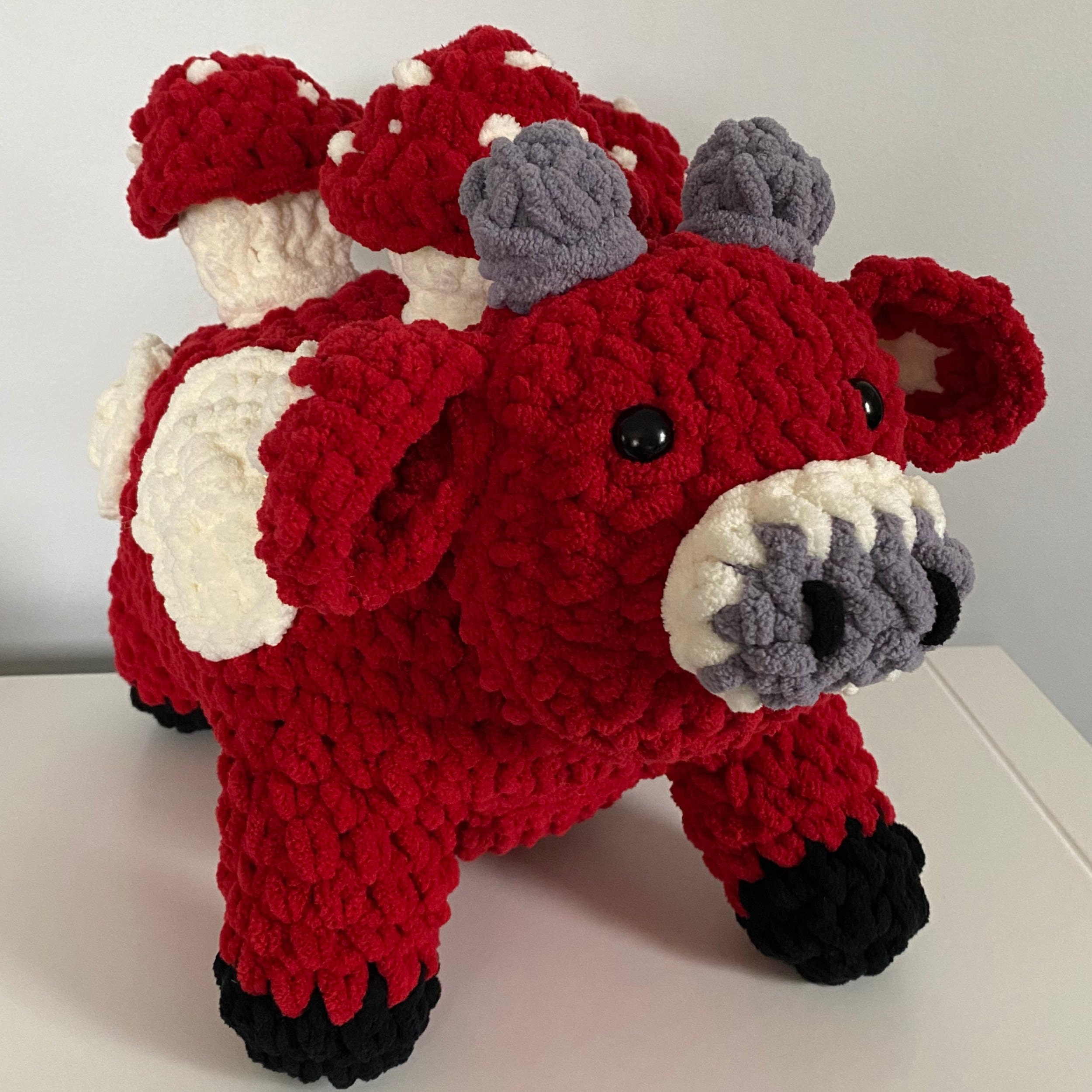 Minecraft Mooshroom Crochet Pattern, Minecraft Crochet Pattern, Crochet ...