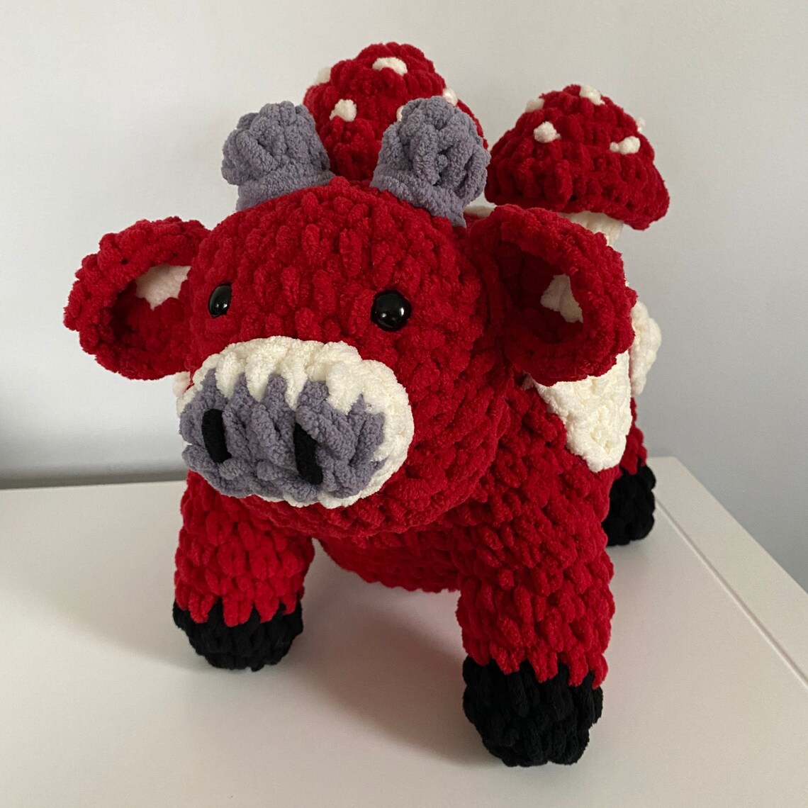 Minecraft Mooshroom Crochet Pattern, Minecraft Crochet Pattern, Crochet ...