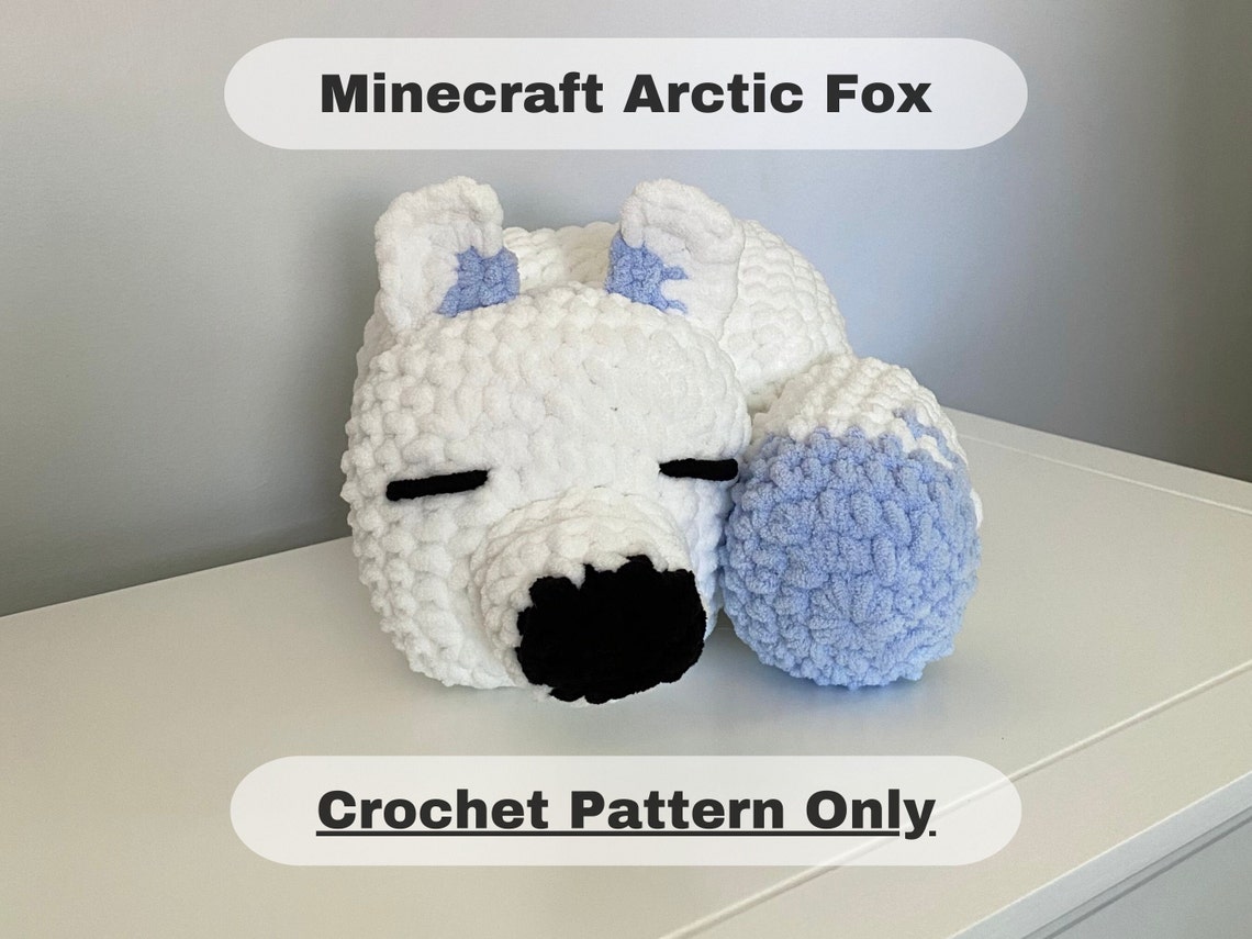 Minecraft Arctic Fox Crochet Pattern, Crochet Pattern, Arctic Fox ...