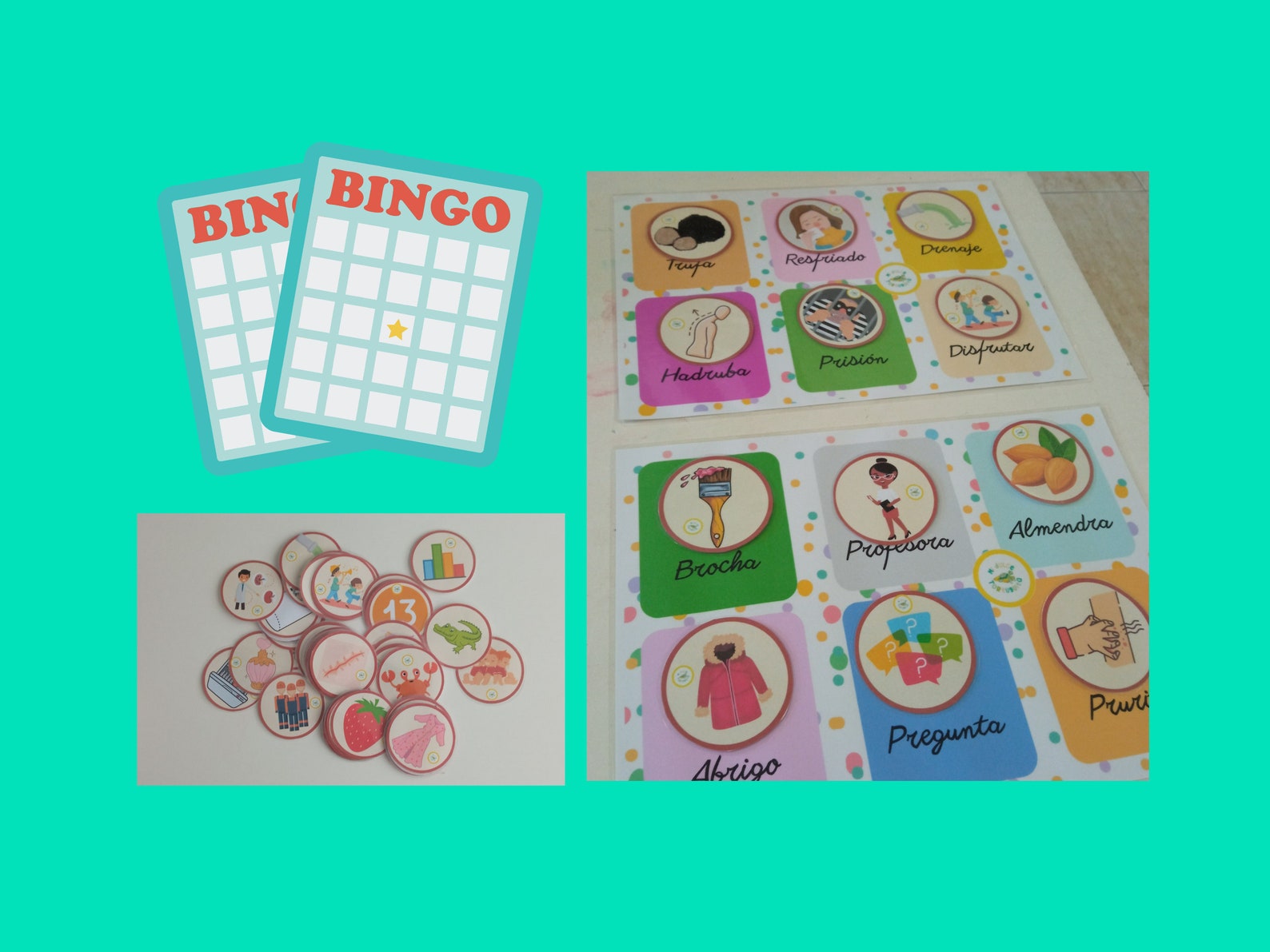 Bingo Sílabas Trabadas, Juegos En Familia, Juego Para Trabajar Sílabas ...