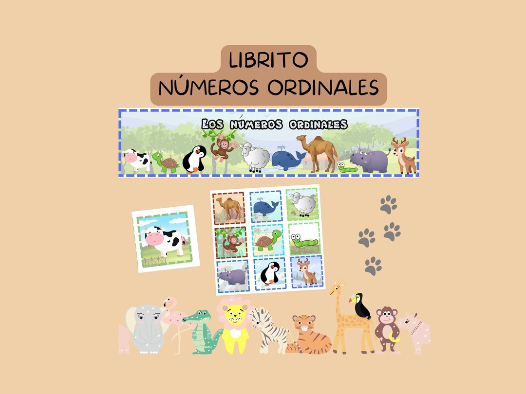 Libro Para Trabajar Números Ordinales, Llavero Números Ordinales, Los ...