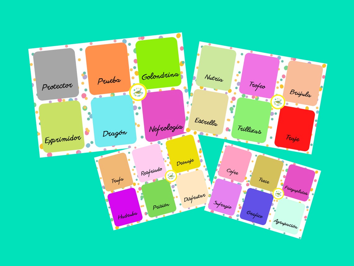 Bingo Sílabas Trabadas, Juegos En Familia, Juego Para Trabajar Sílabas ...