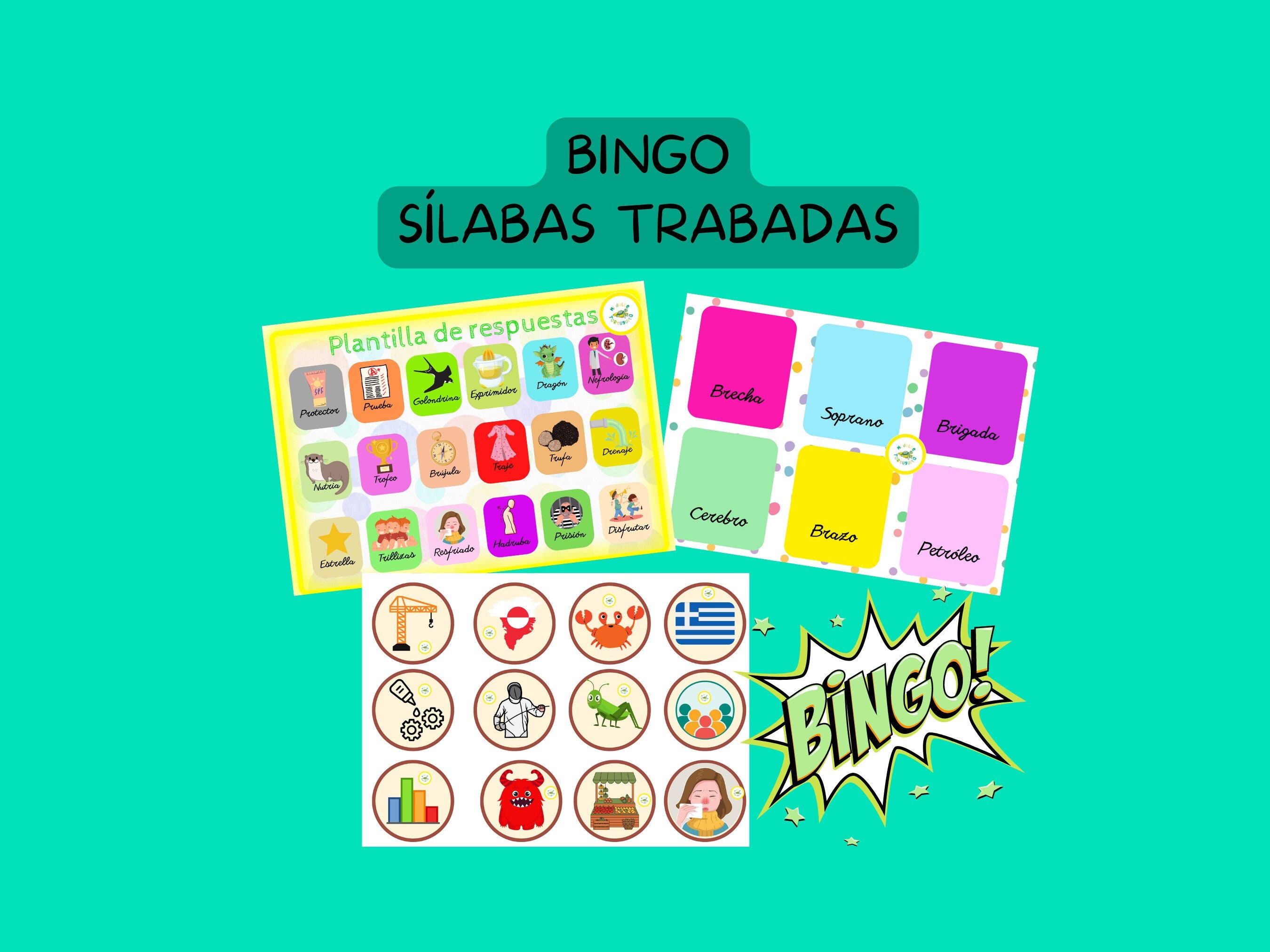Llavero De Silabas Silabas Simples Y Trabadas Learn Spanish - lucox.cl