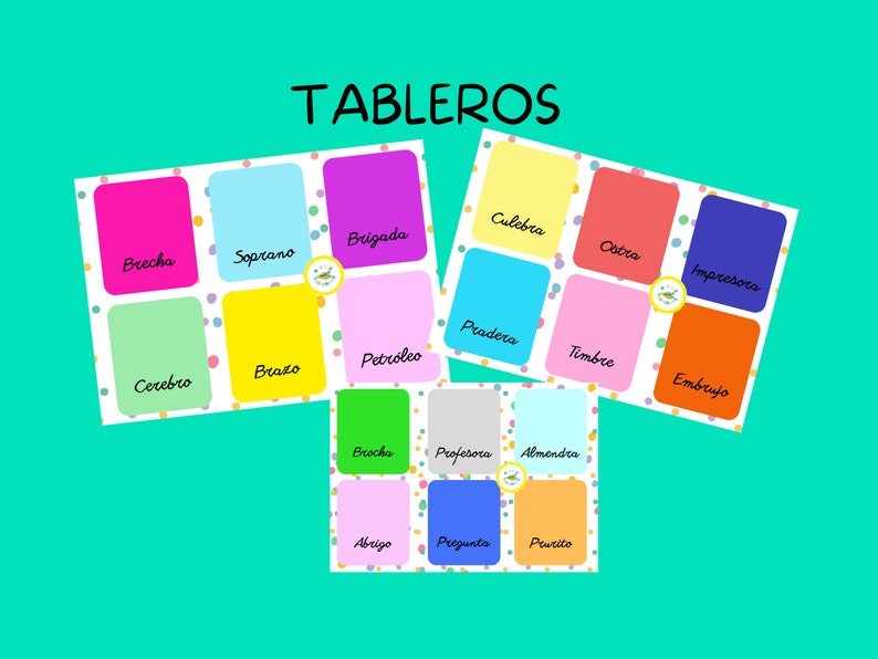 Bingo Sílabas Trabadas, Juegos En Familia, Juego Para Trabajar Sílabas ...