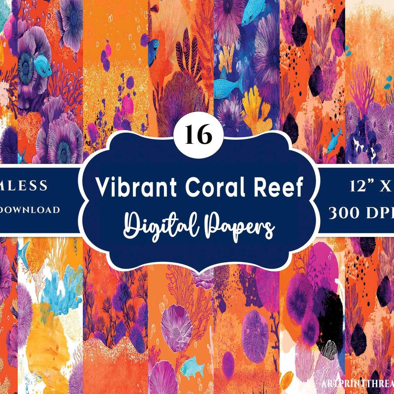 Coral Papers - Etsy
