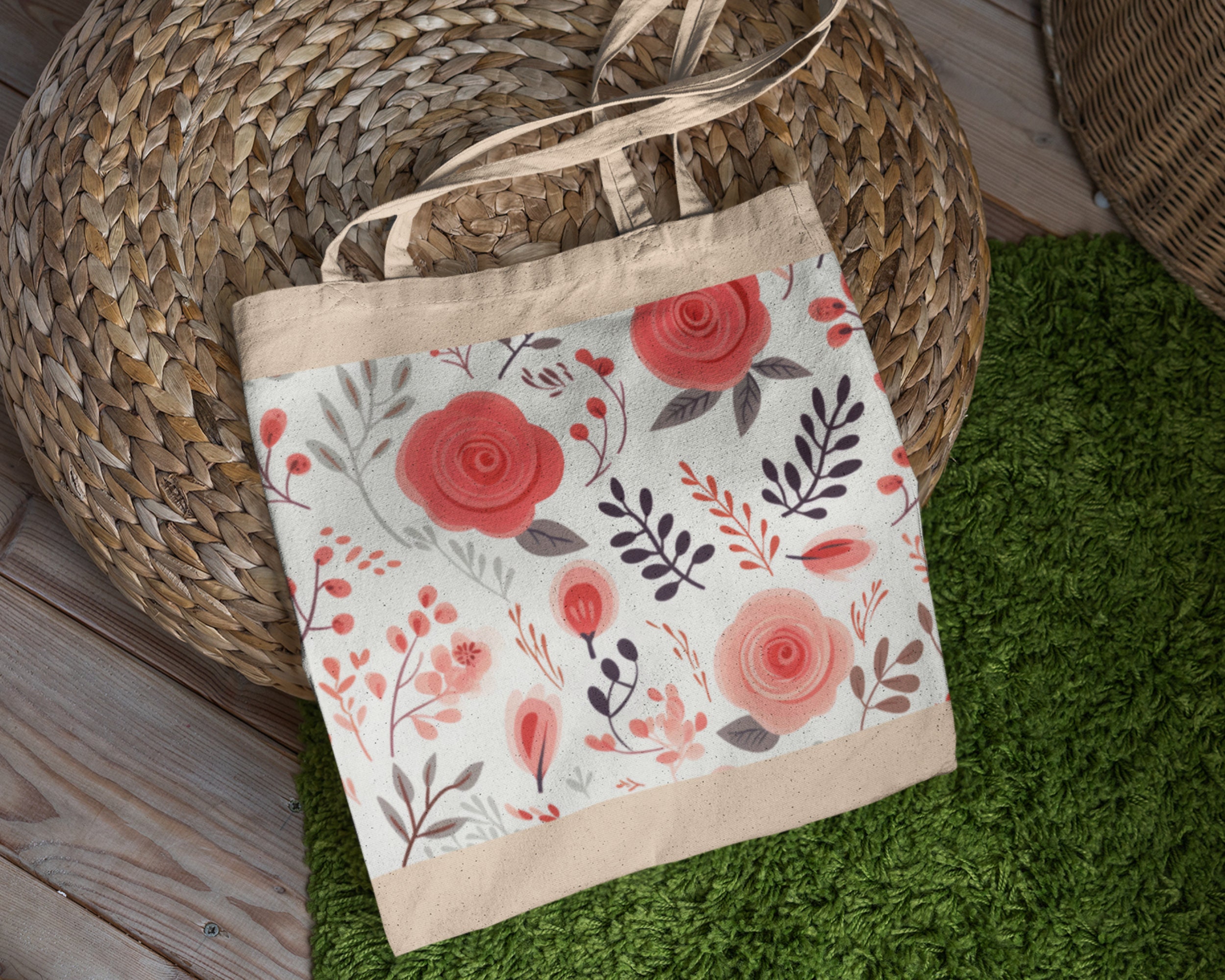 Floral Digital Paper Wildflower Seamless Pattern Floral - Etsy