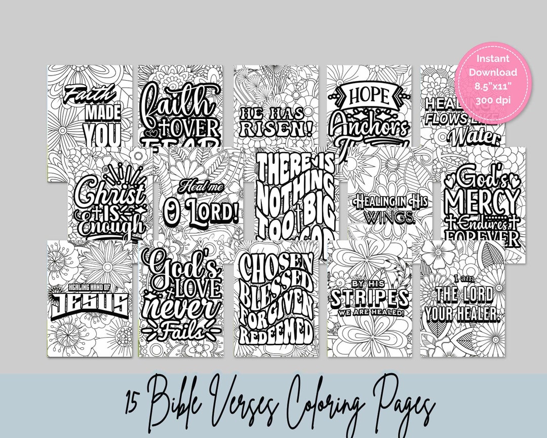 Hojas para colorear de flores con citas bíblicas, páginas cristianas ...
