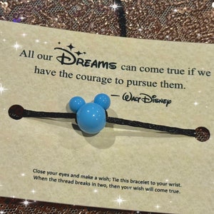 Walt Disney World Mickey Mouse Charm Wish Bracelet pixie Dust Gifts - Etsy