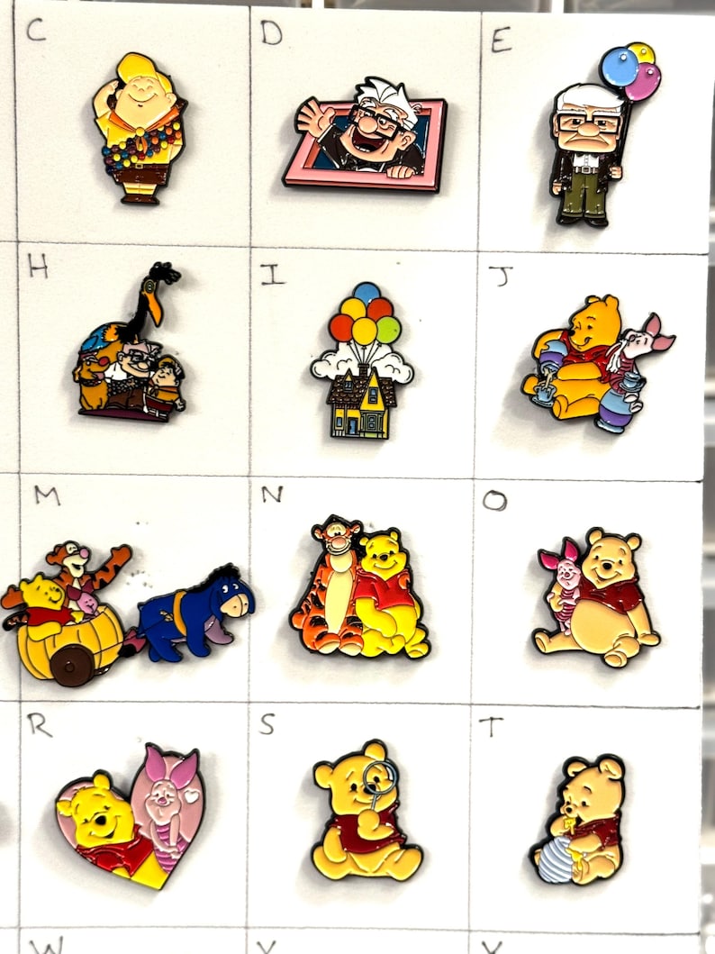 10. Enamel Disney Pins - Fantasy Made - Up/pooh/tigger/eeyore/piglet ...