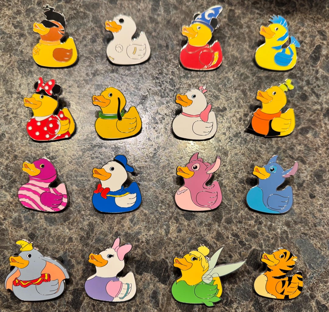 Authentic Ducks of Disney Pins/trading Collecting/ Pixie Dust/ Fish ...