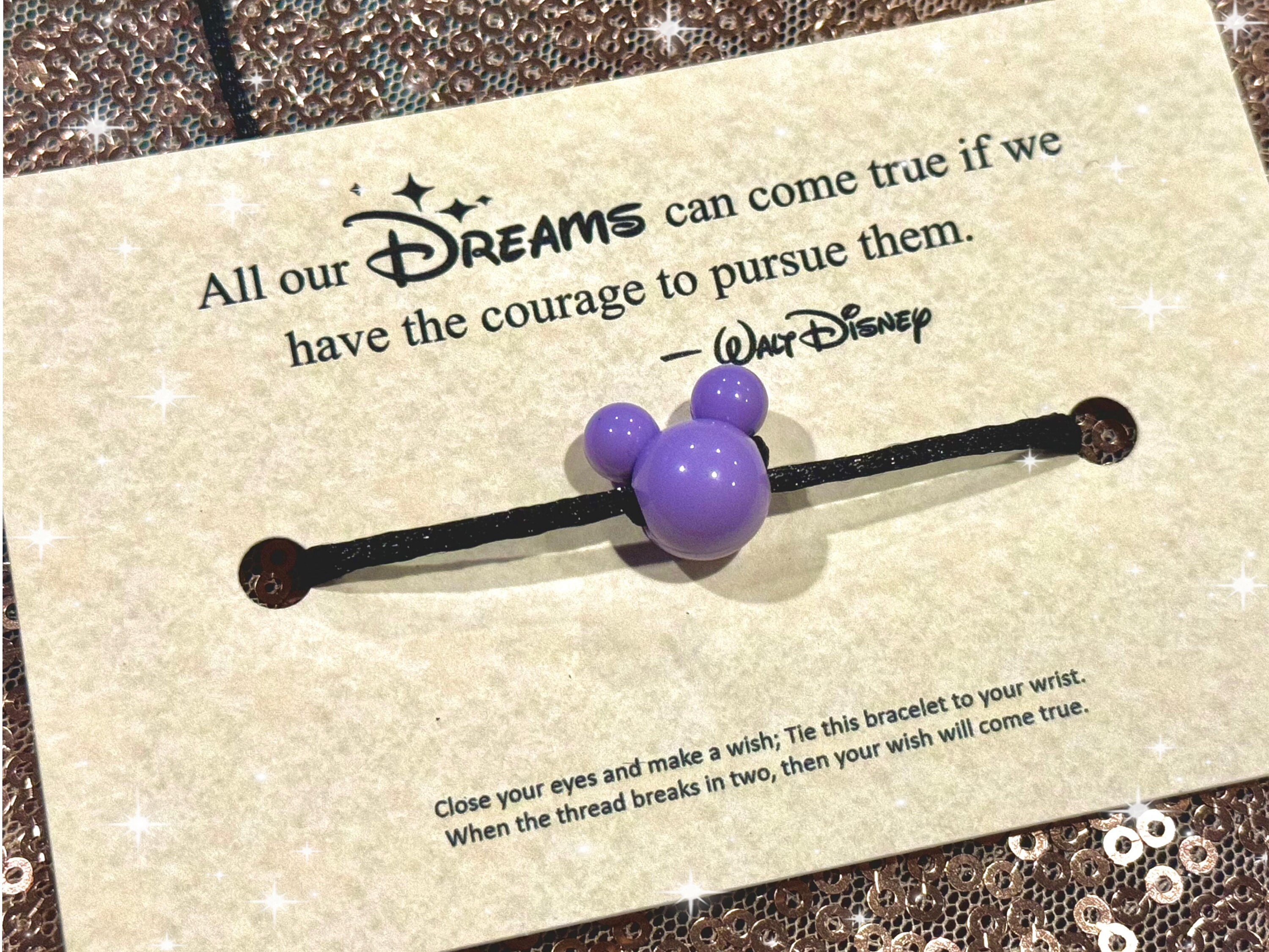 Walt Disney World Mickey Mouse Charm Wish Bracelet pixie Dust Gifts - Etsy