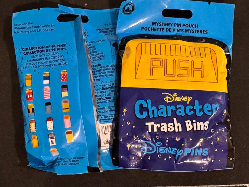 Authentic Disney Trash Bins Can Pins/trading Collecting/ Pixie Dust ...