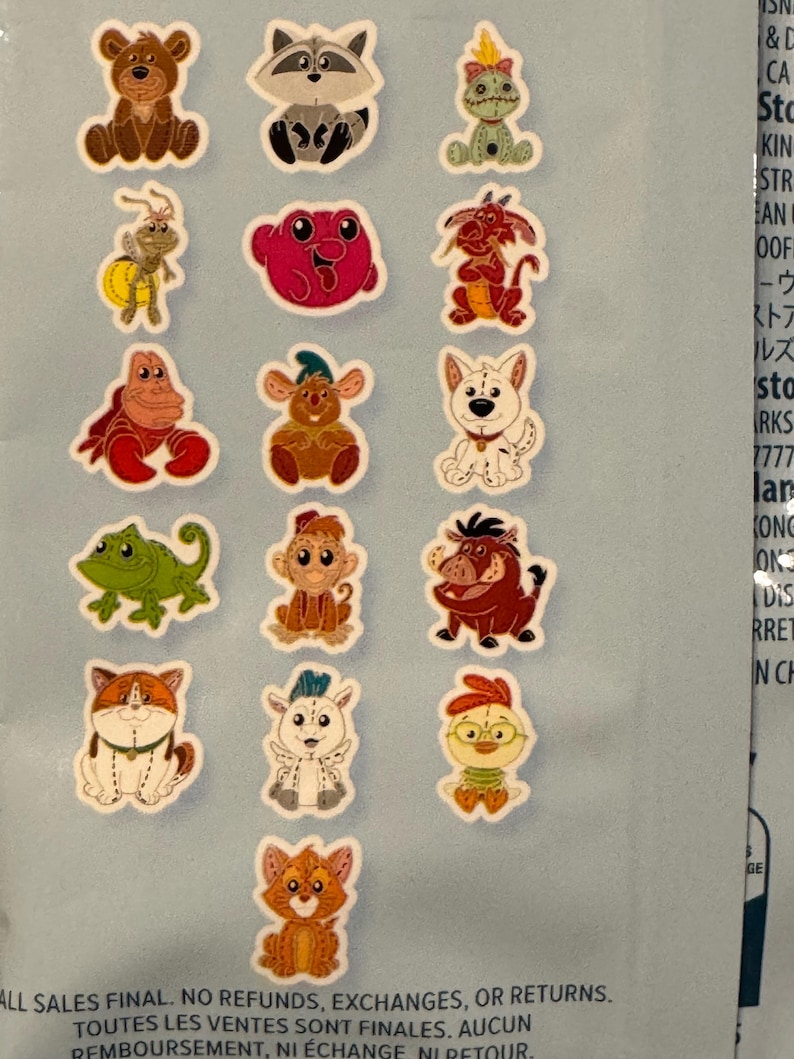 Authentic Disney Pins Pixie Plush Series Bolt/morph/abu/mochi - Etsy