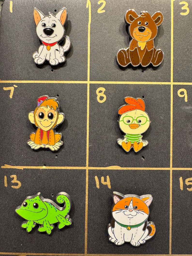 Authentic Disney Pins Pixie Plush Series Bolt/morph/abu/mochi - Etsy