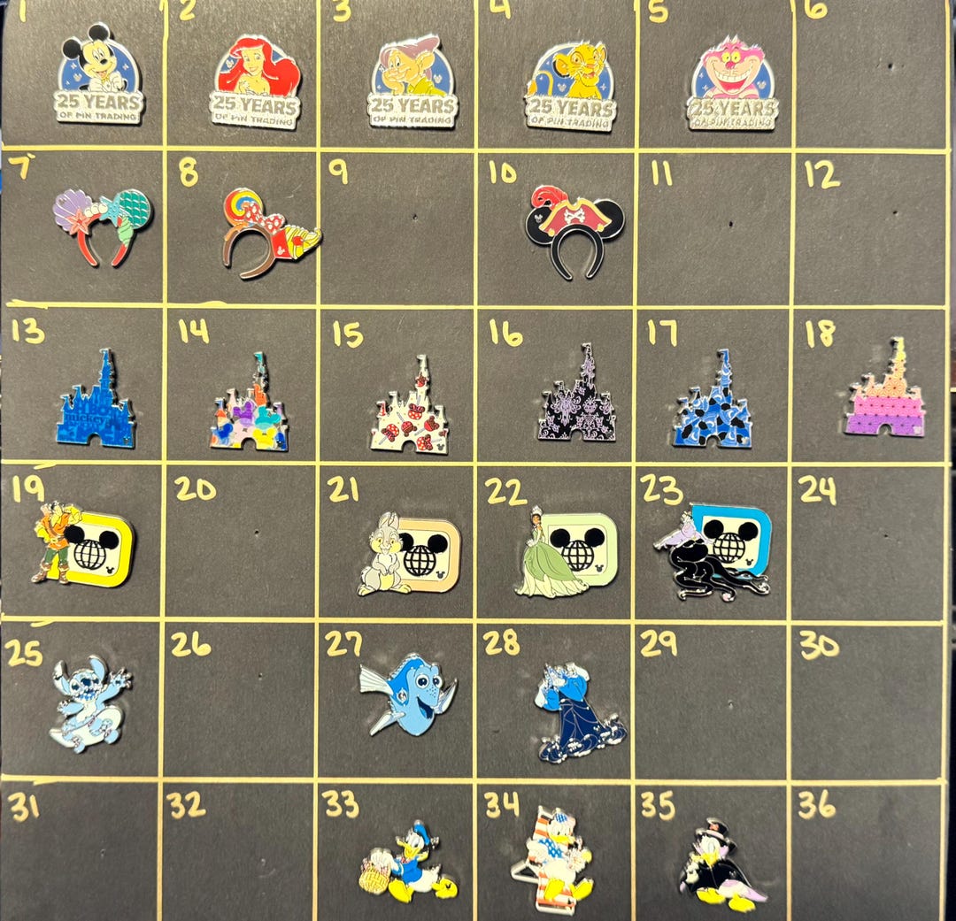 AUTHENTIC Disney 2025 - Walt Disney World Hidden Mickey Pin Chaser and ...