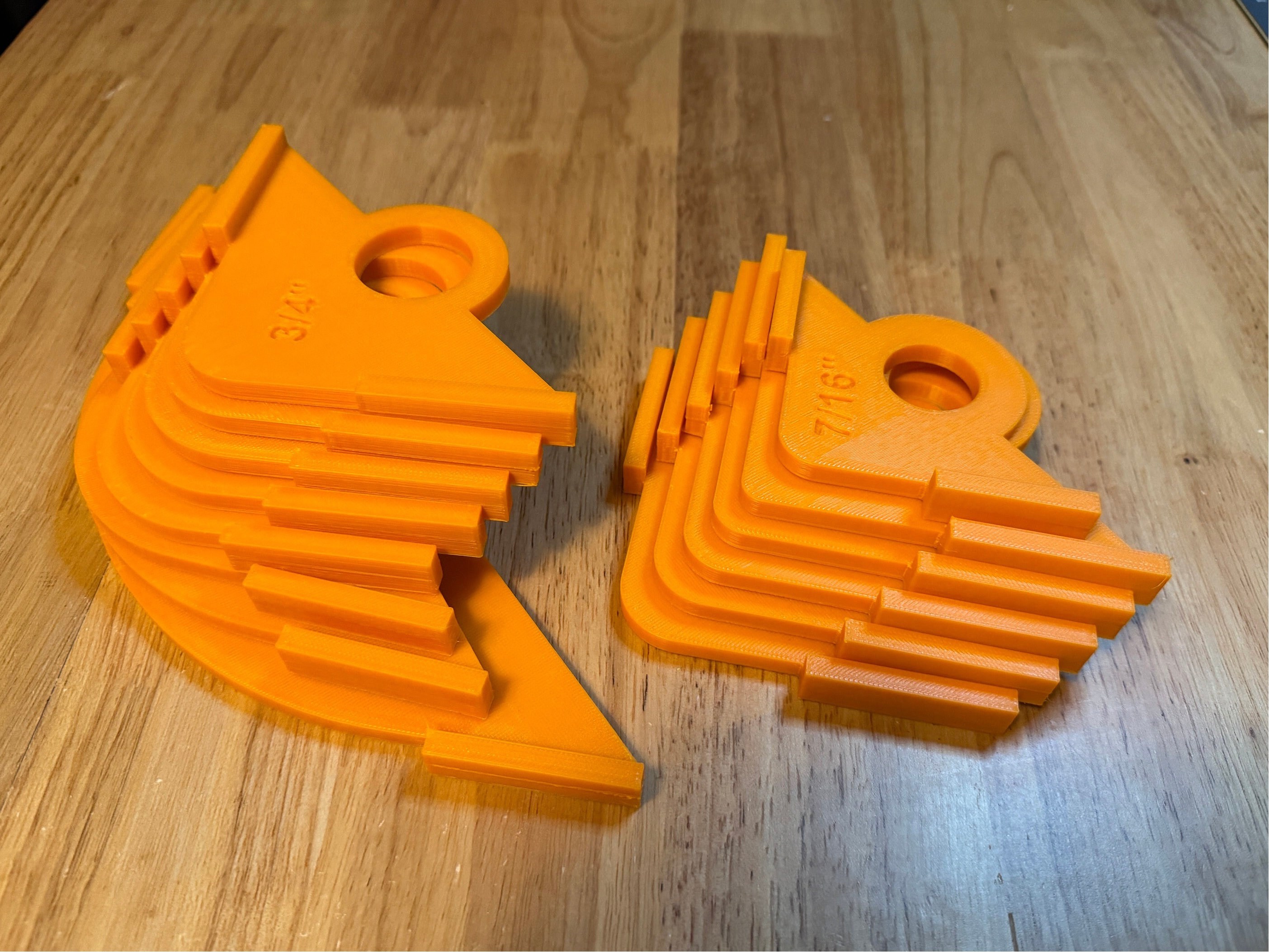 Precision 3D Printed ABS Router Templates: Various Radii for Perfect ...