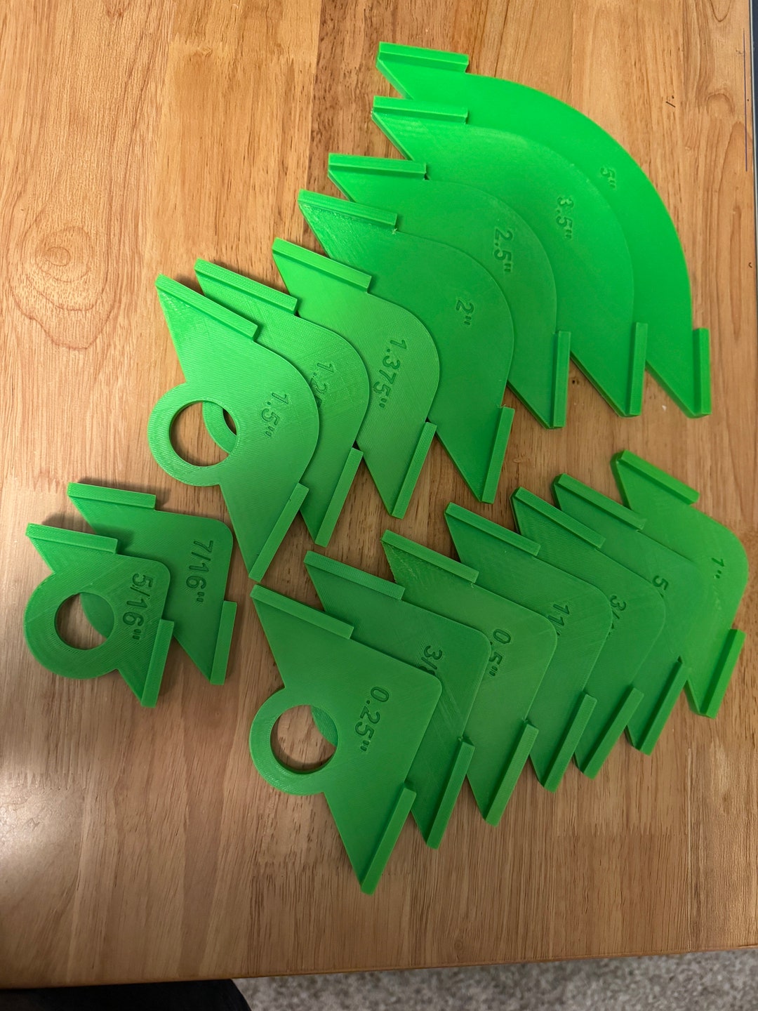 Precision 3D Printed ABS Router Templates: Various Radii for Perfect ...