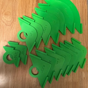 Precision 3D Printed ABS Router Templates: Various Radii for Perfect ...