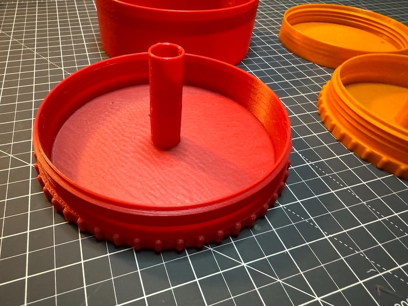 Durable 3D Printed ABS Grinding Disk Storage Containers - 4.5" 5” Sizes ...