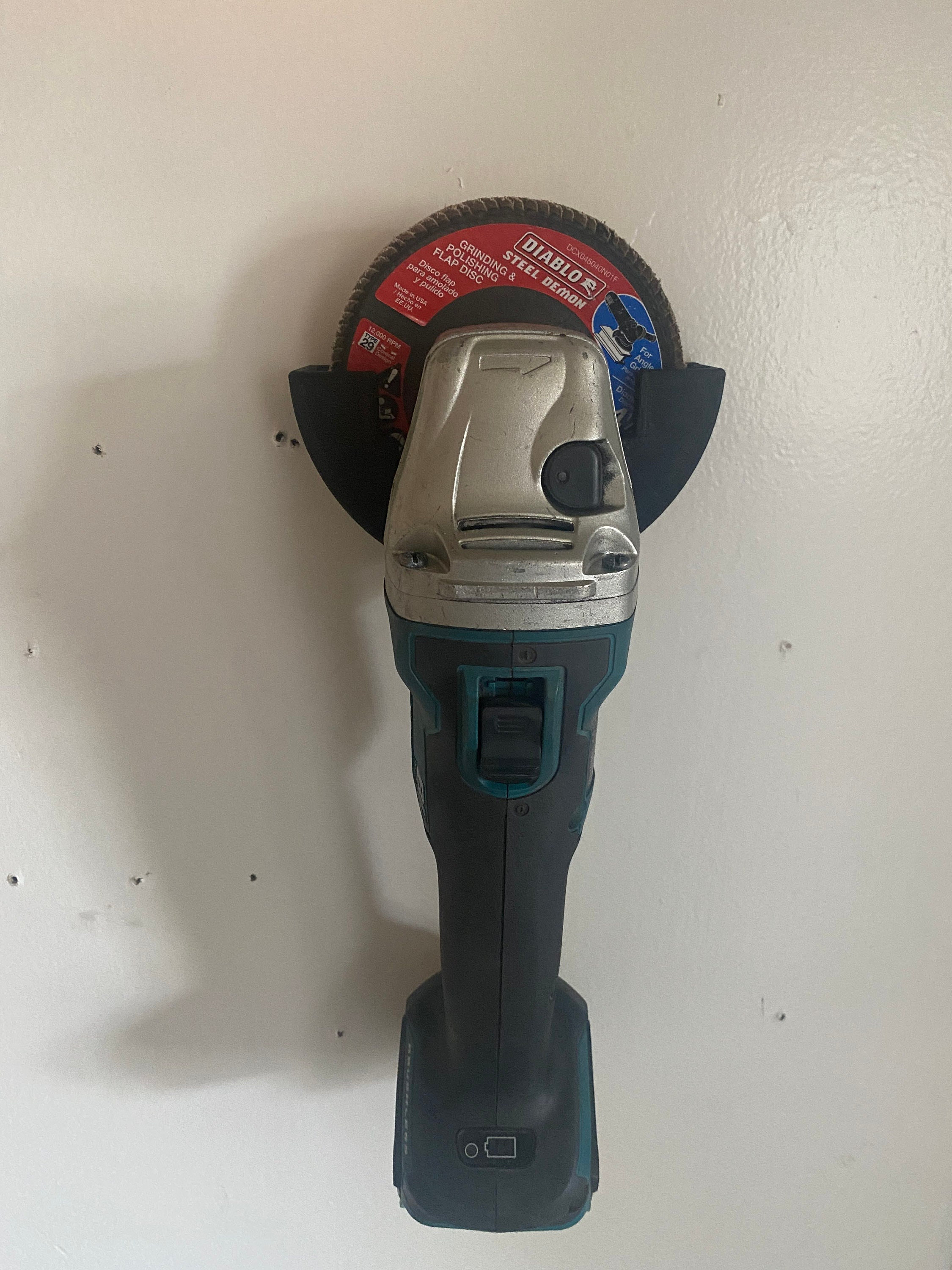 3D Printed ABS Angle Grinder Wall Mount: Fits 4.5" Grinders - Etsy